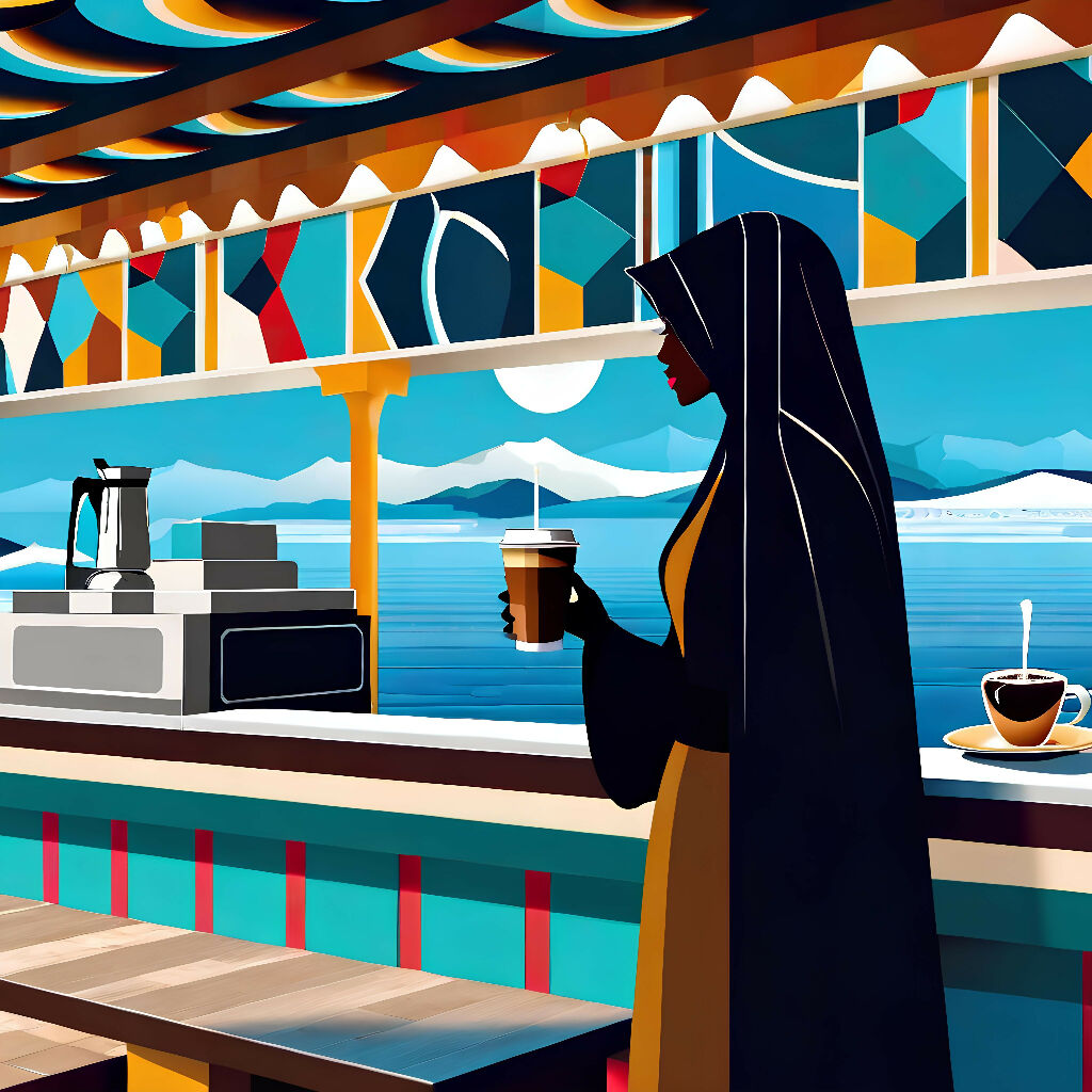 Sunset Cafe Digital Art - Inspire Serenity & Style in Your Space