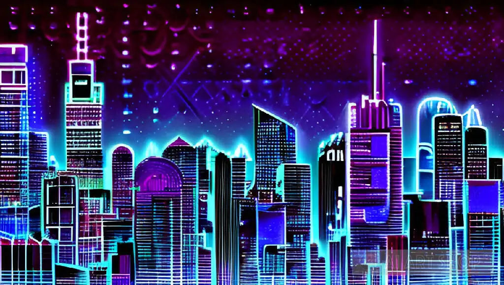 Cyberpunk Cityscape Art