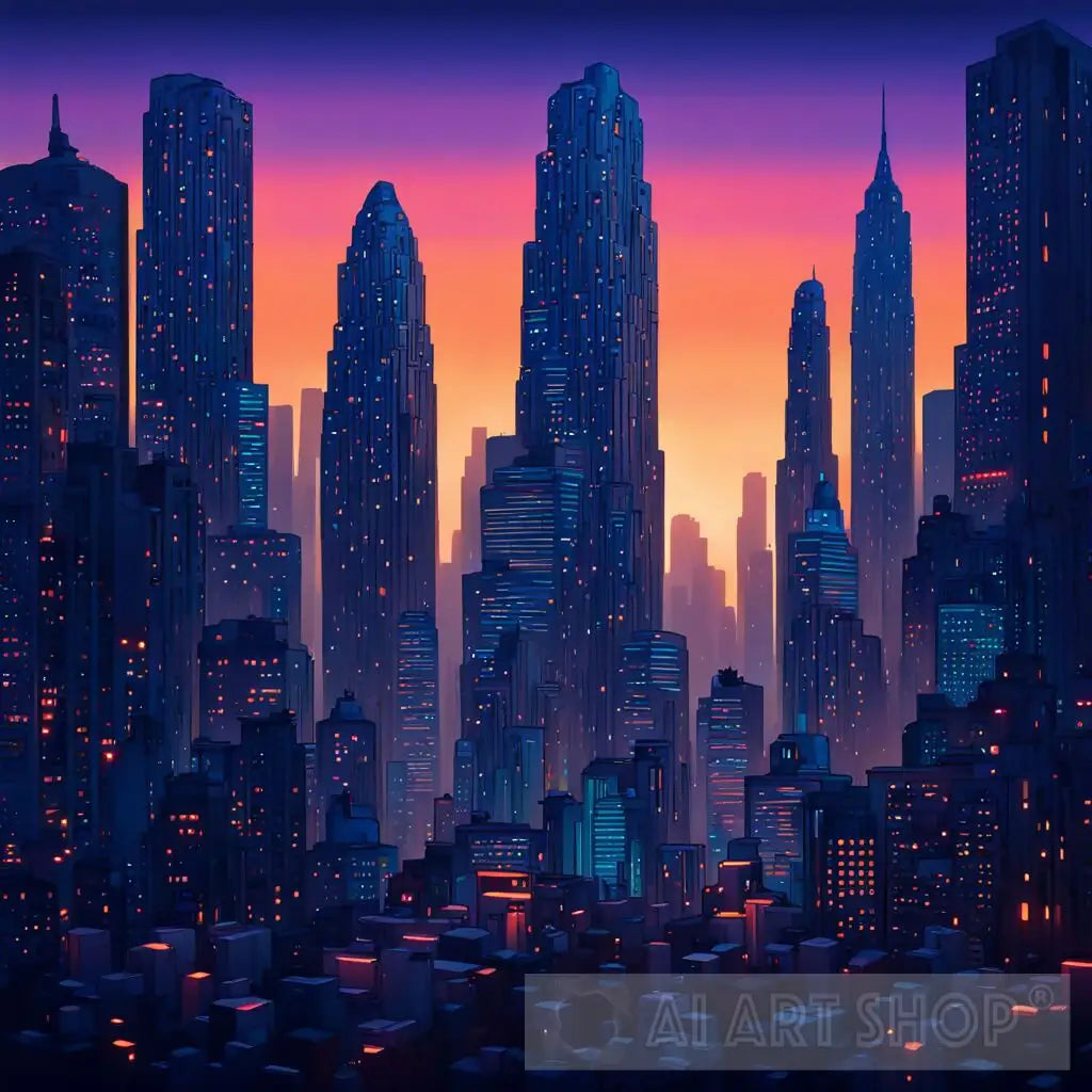 Cyberpunk Street Scene