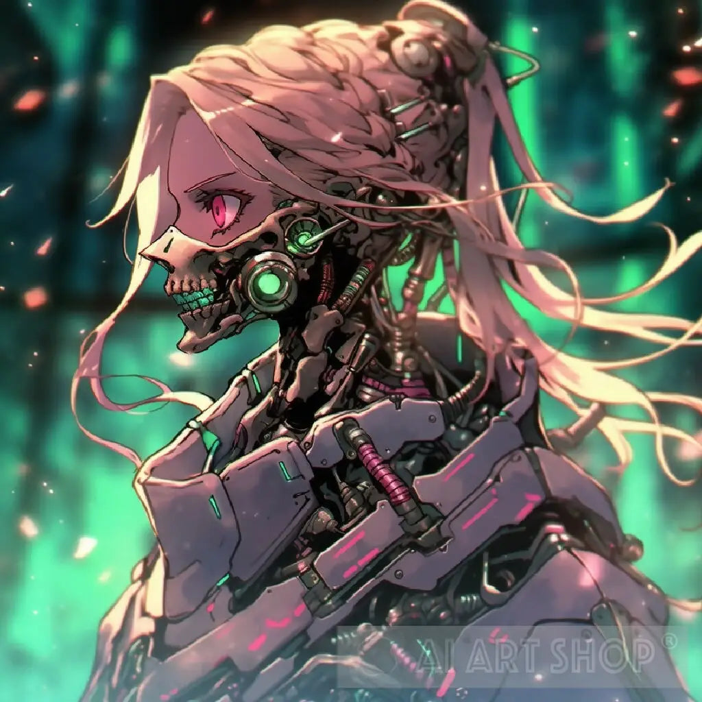 Cyborg anime girl