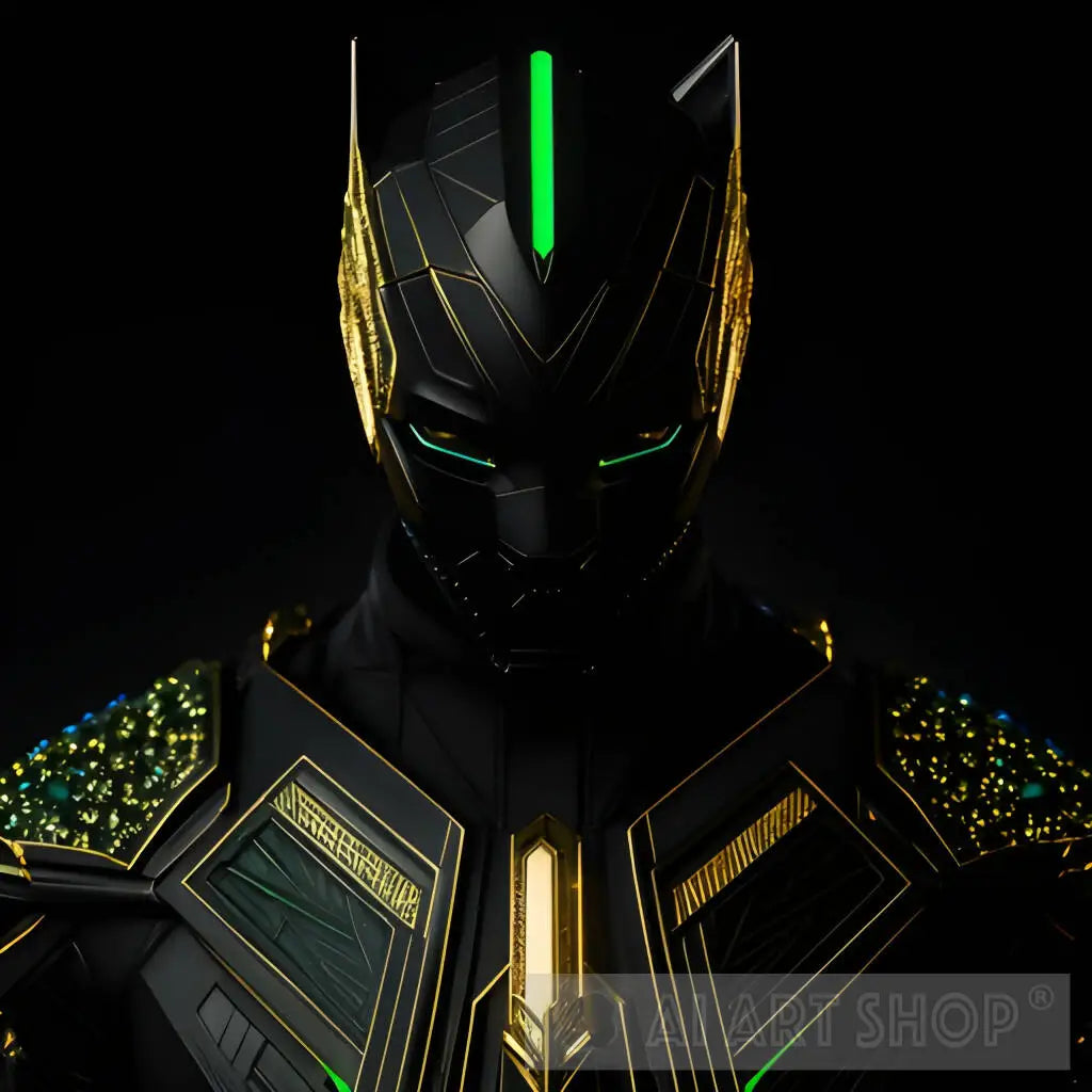 cyborg king, futuristic art, human-animal fusion, robotic transform...