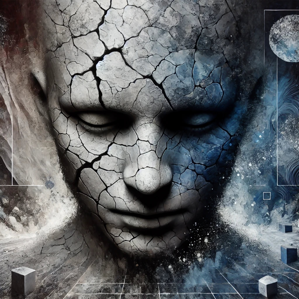 Identityless Figure: Distorted Geometry and Deep Shadows