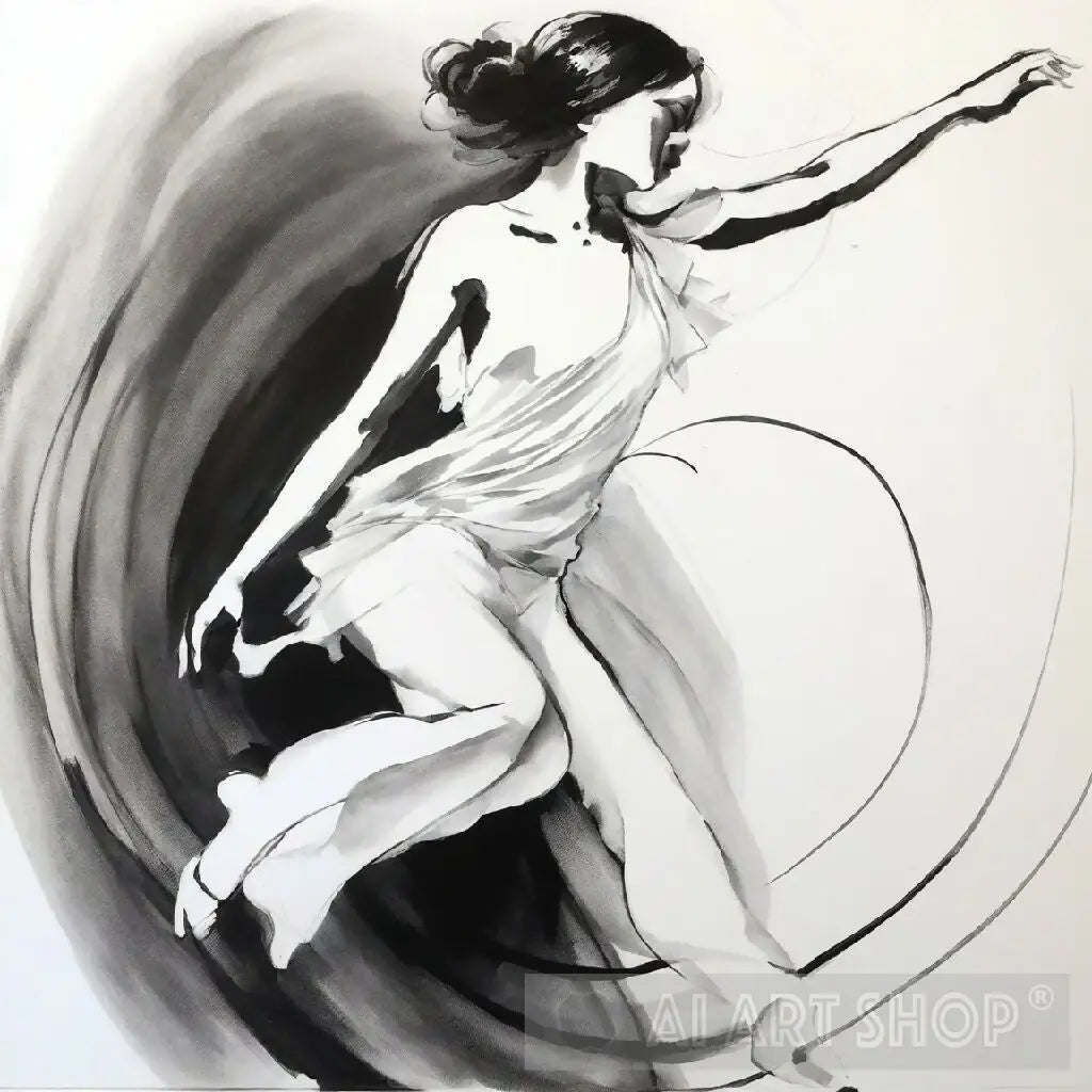 Ink Portrait Japanese Sumi Ink Ink Portrait Painting Ink Portrait D...