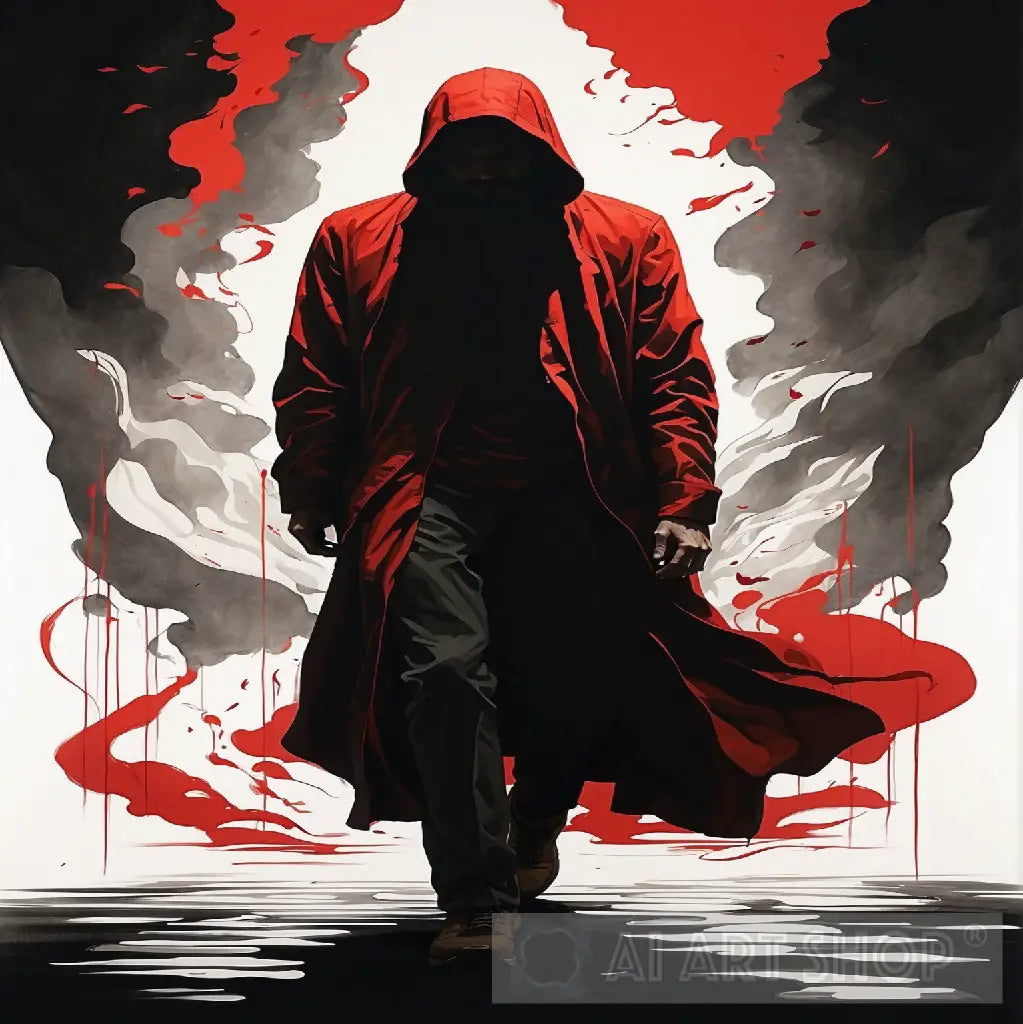 Enigmatic+Dark+Man+Art+Print Intense+Shadowy+Figure+Canvas Mysterio...