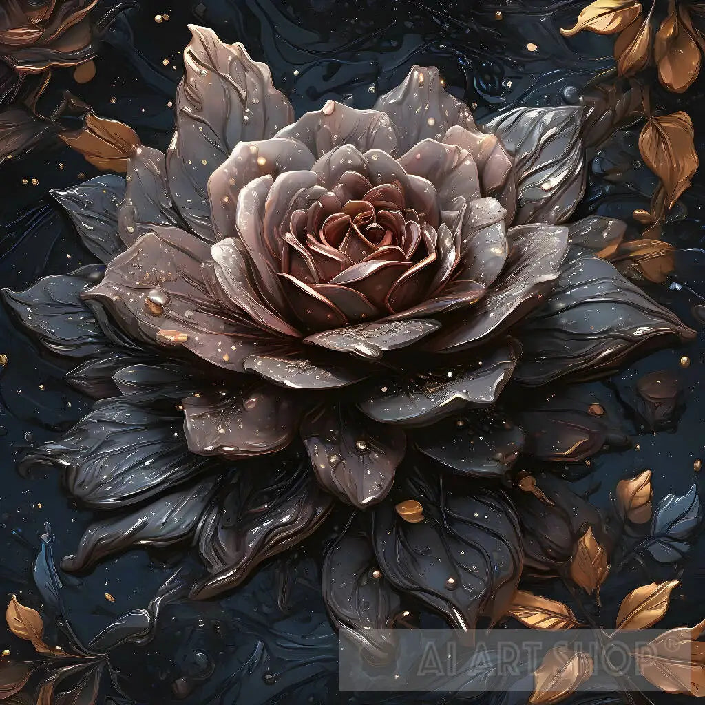 Dark Rose, Dark Rose Art, Floral Elegance, Mysterious Beauty, Drama...