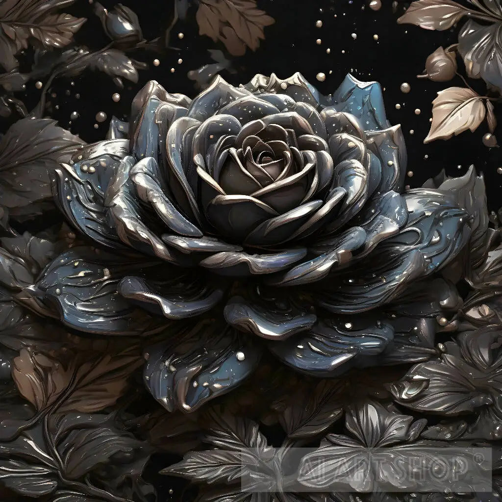 Dark Rose, Dark Rose Art, Floral Elegance, Mysterious Beauty, Drama...