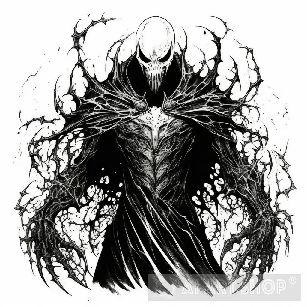spawn, venom, evil, entitiy, dark, black, alien, monster, specter