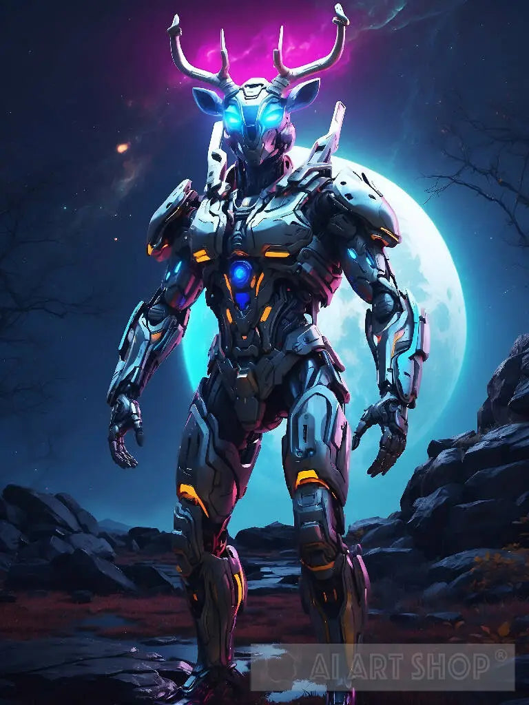 Deer in cyborg body #2