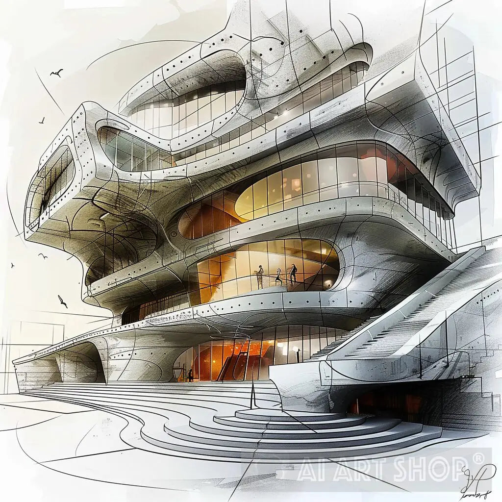 Desert Mirage: Futuristic Architectural Concept