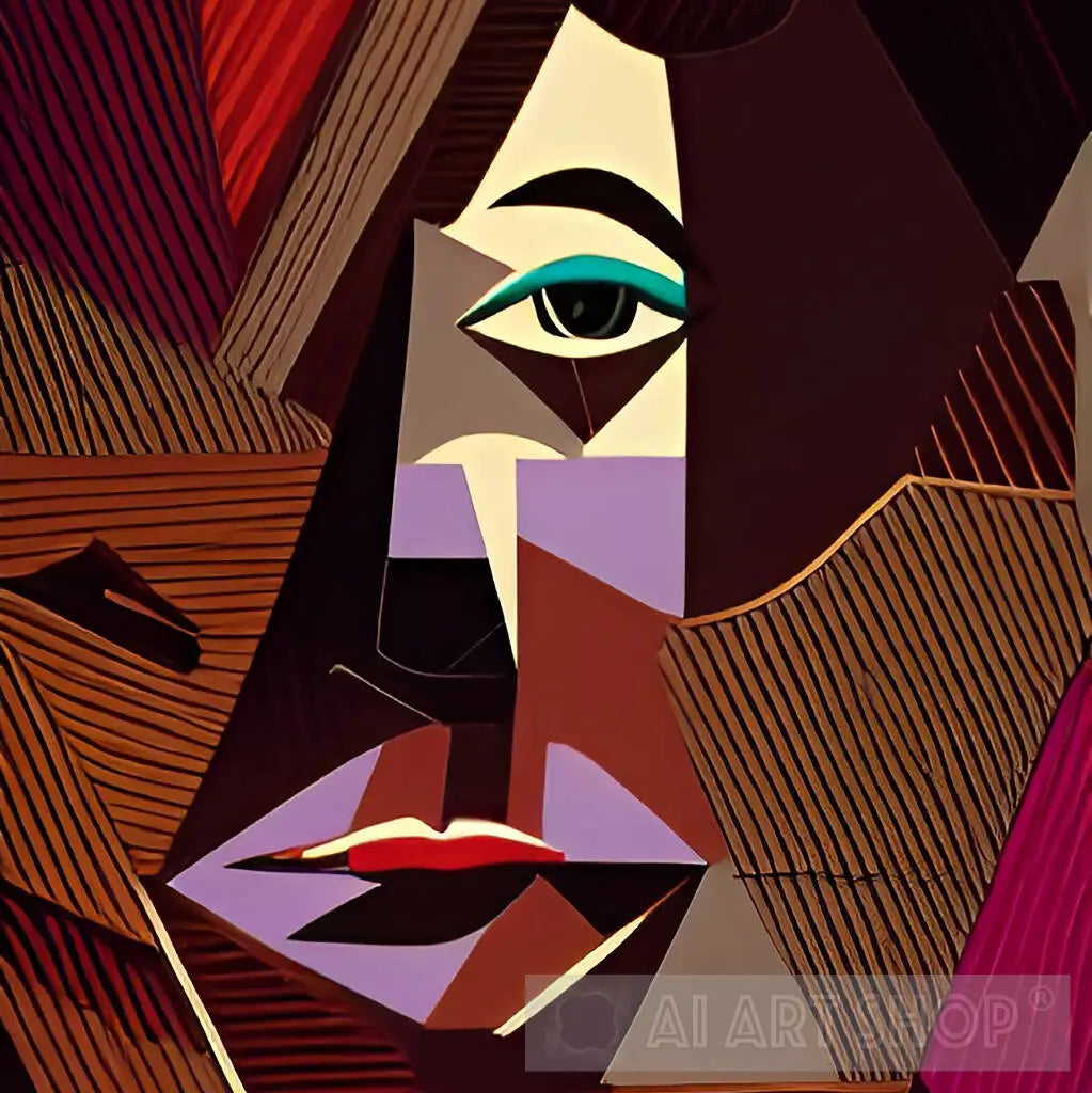 abstract art face of despair