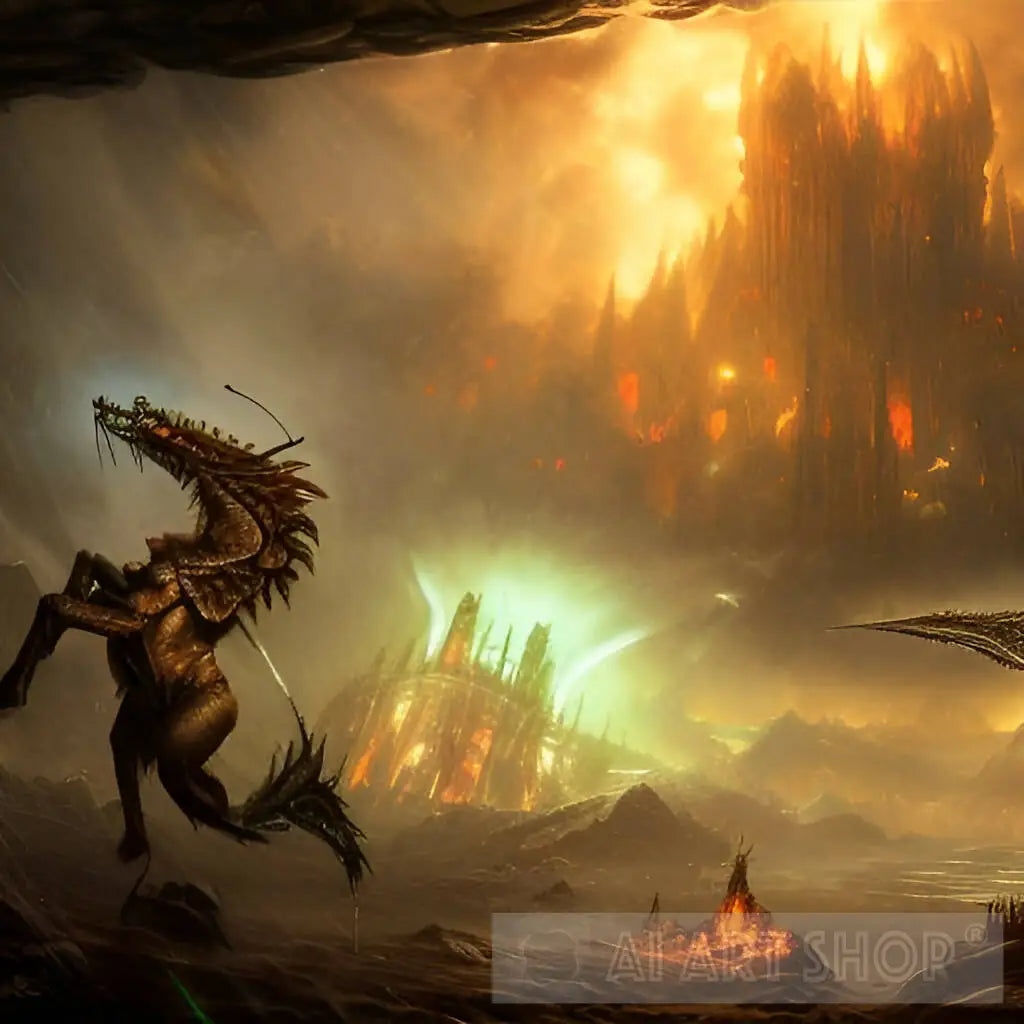 devil country dragon horse