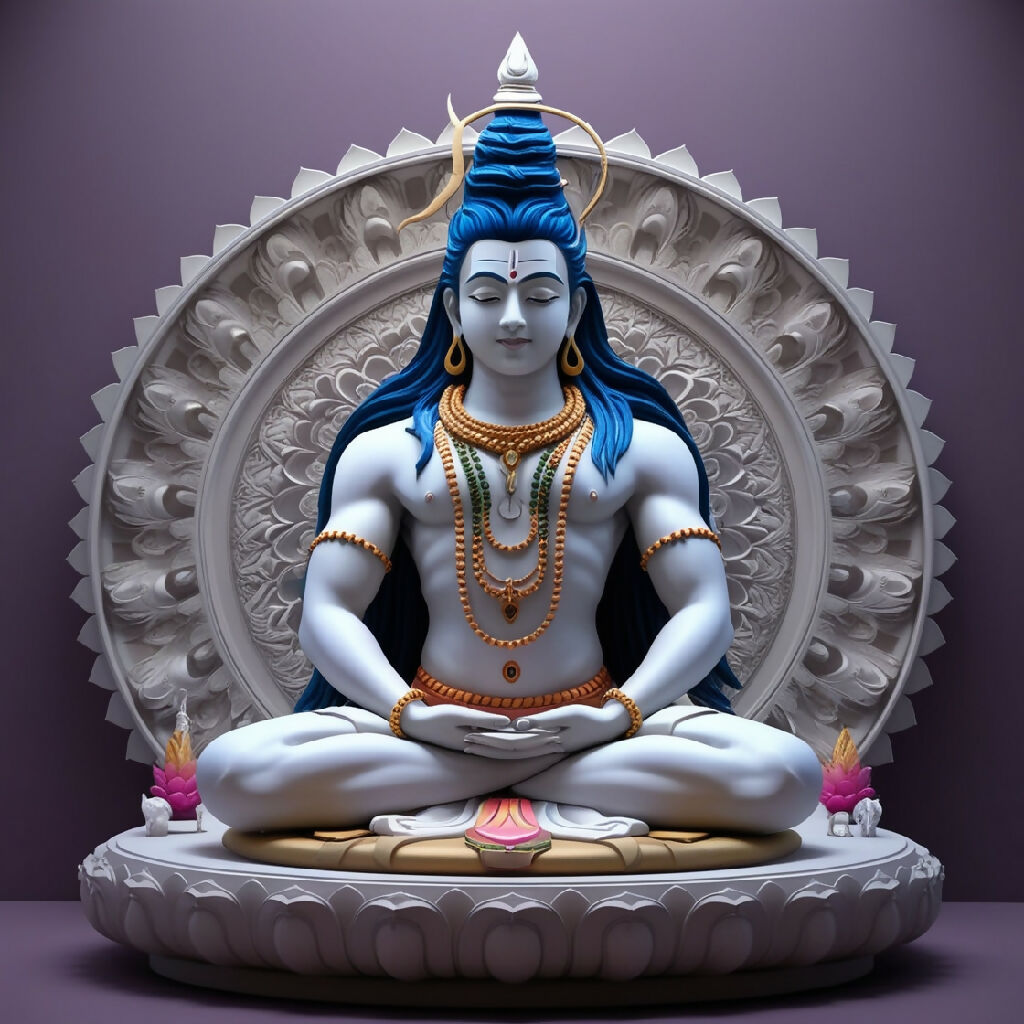 Our Divine Dimensions: 3D Art of Lord Shiva category features a cap...