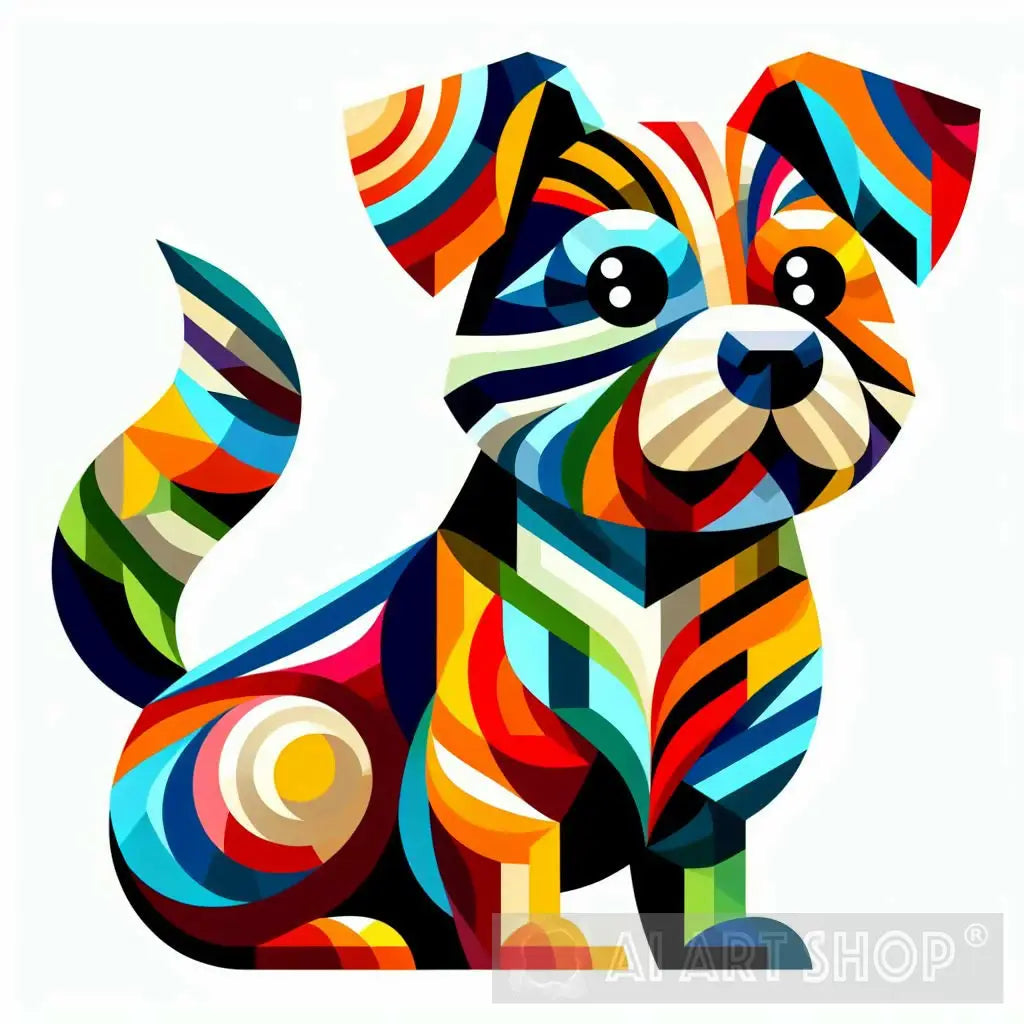 Digital, Cartoon, Dog,