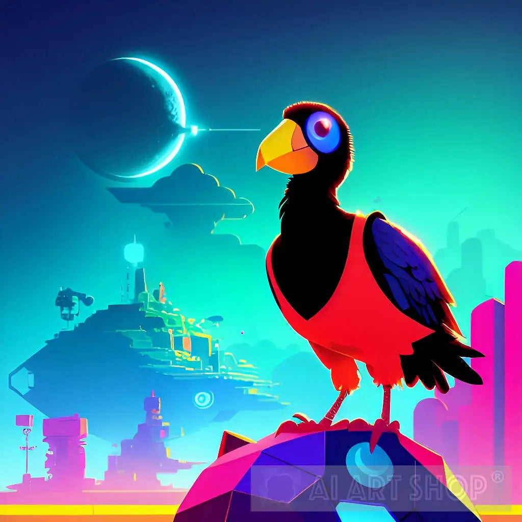 Digital,robotic,dodo,bird