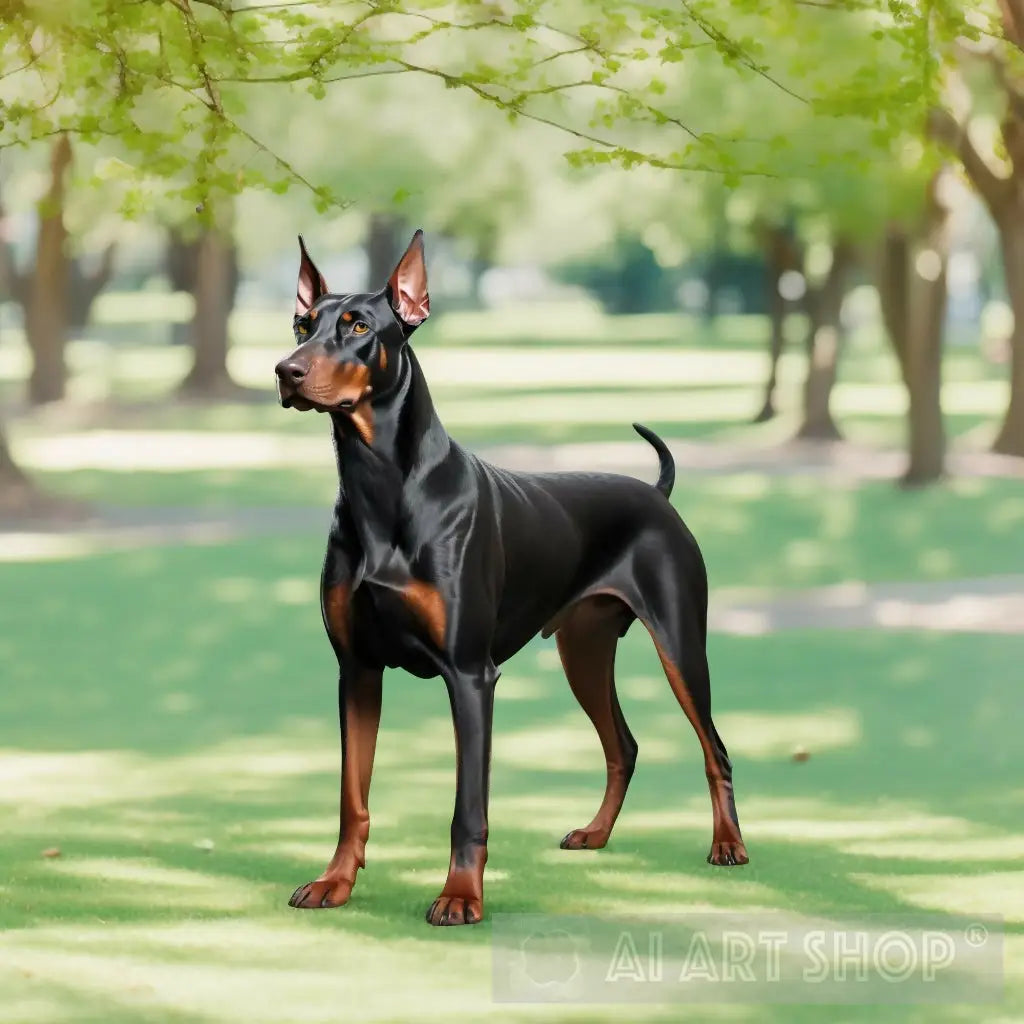 Doberman, dog, breed, park, canine,