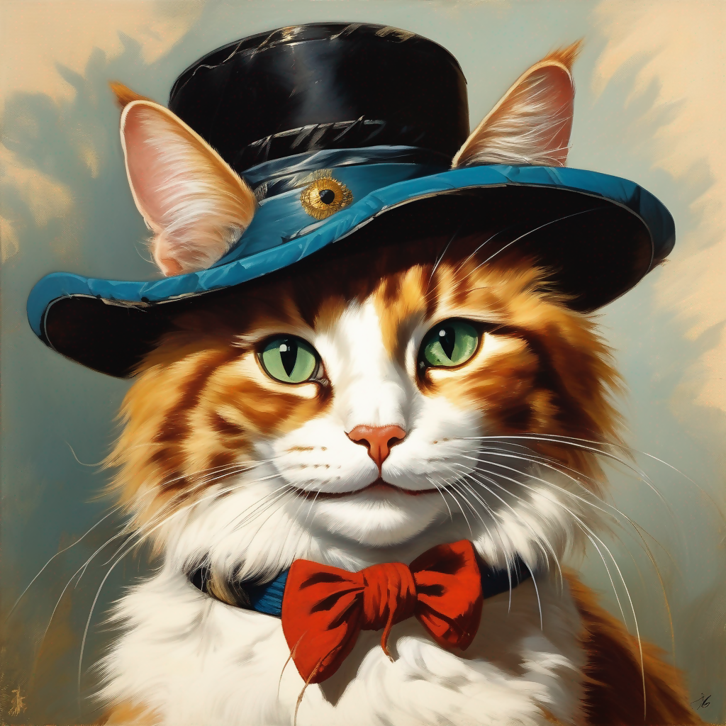 Elegant cat /Fancy cat portrait