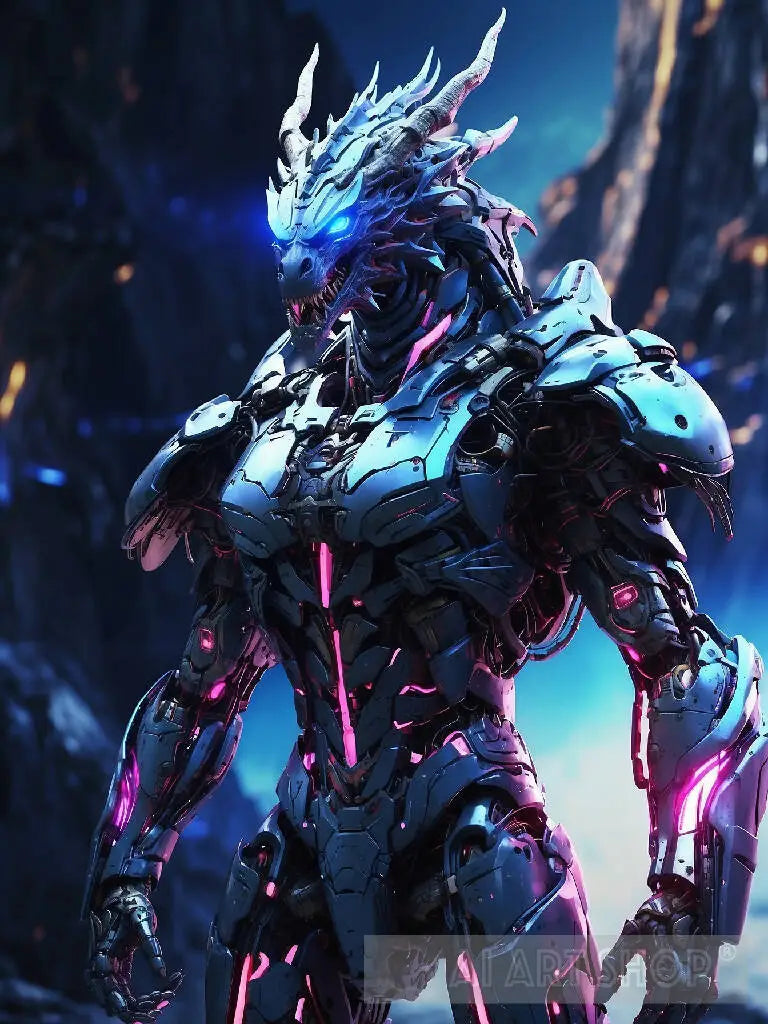 Dragon in cyborg body #2