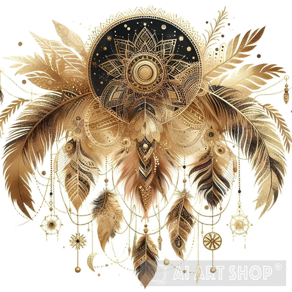 Dream Catcher Boho Art, Bohemian Aesthetics, Cultural Symbolism, Sp...