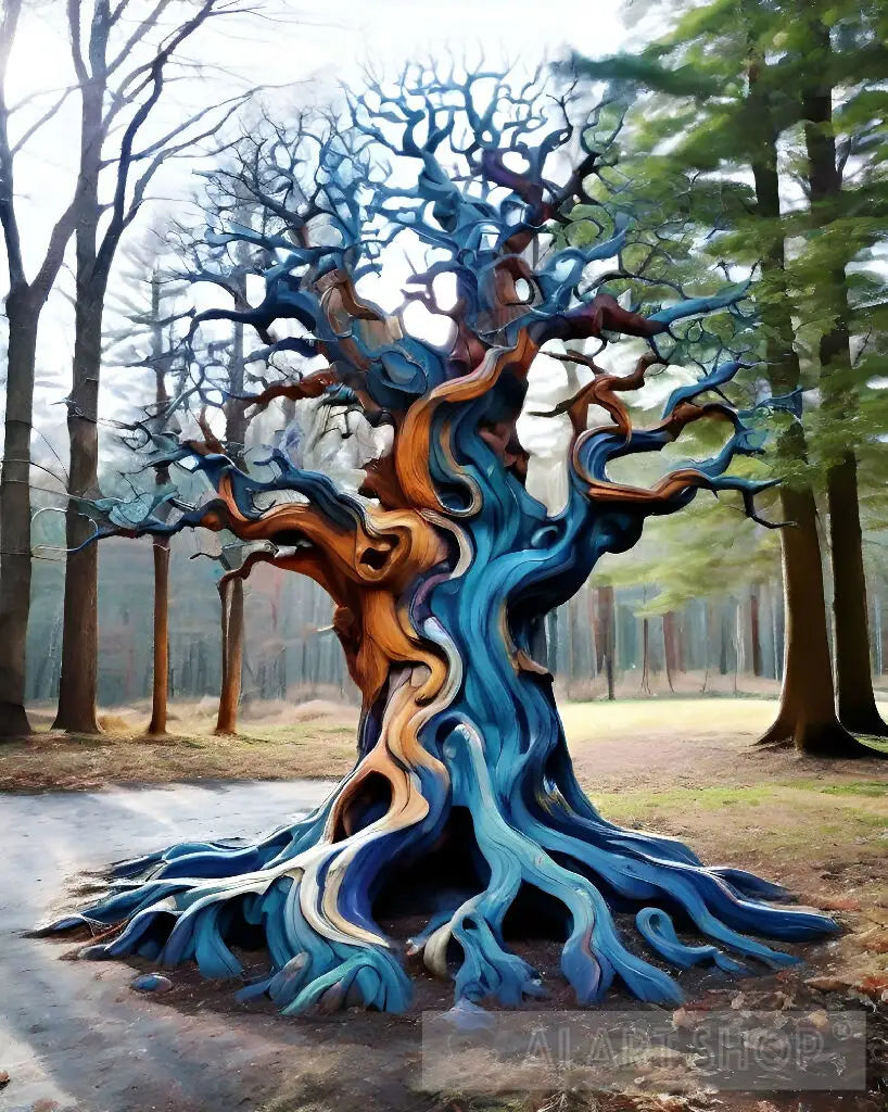 "Dreamscapes Painting - Whimsical Tree - Wall Art