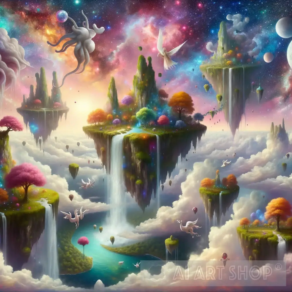 Digital Painting - Dreamworld Odyssey: Surreal Landscape