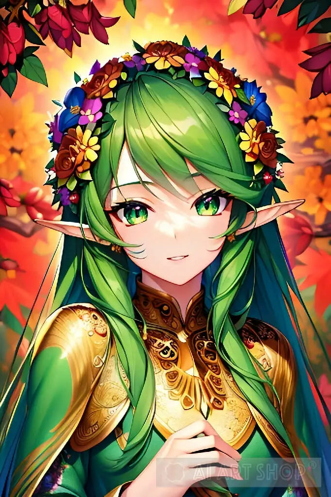 Dryad, beautiful girl,anime, Waifu
