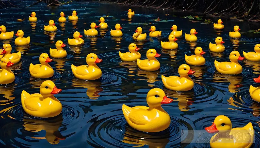 Quacktastic Pond Party: Rubber Duckies Floating
