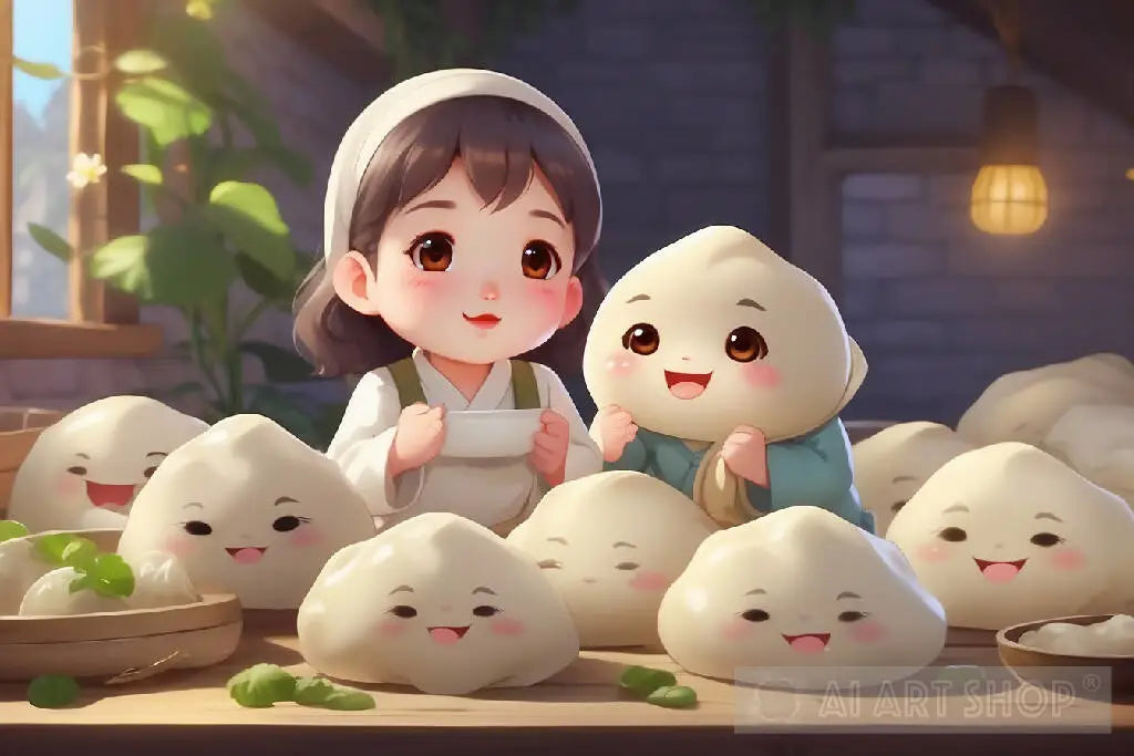 dumplings cute animate