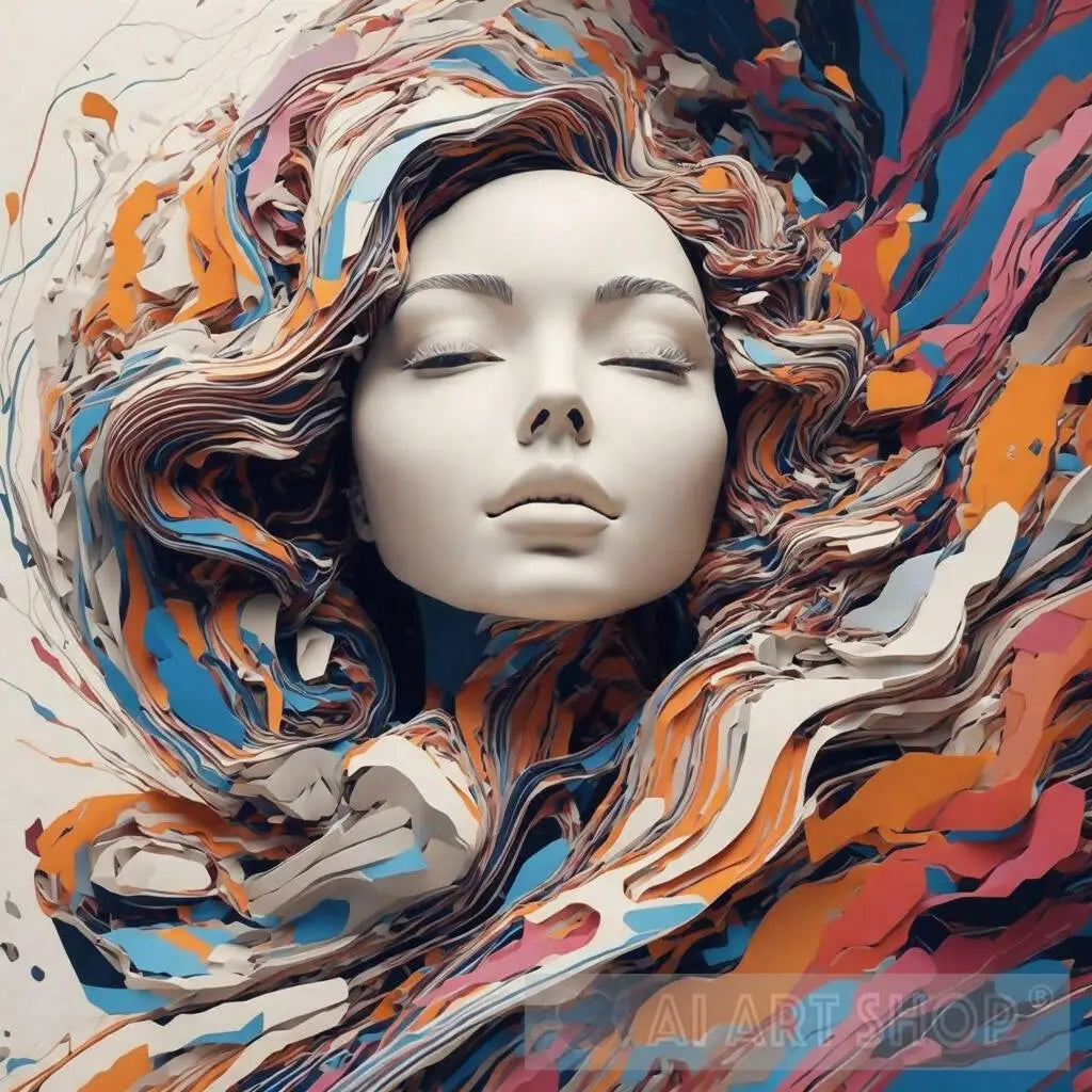Dynamic AI Artwork Time-Lapse - Algorithmic Creation to Stunning Ma...