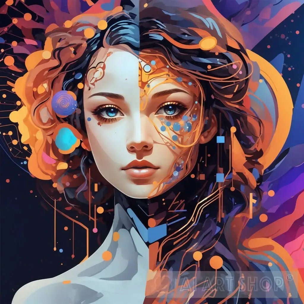Dynamic AI Artwork Time-Lapse - Algorithmic Creation to Stunning Ma...