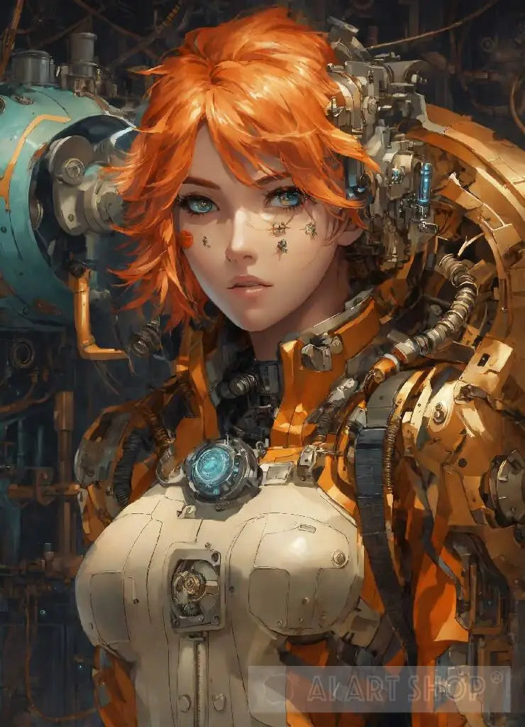 Dynamic cybernetic girl