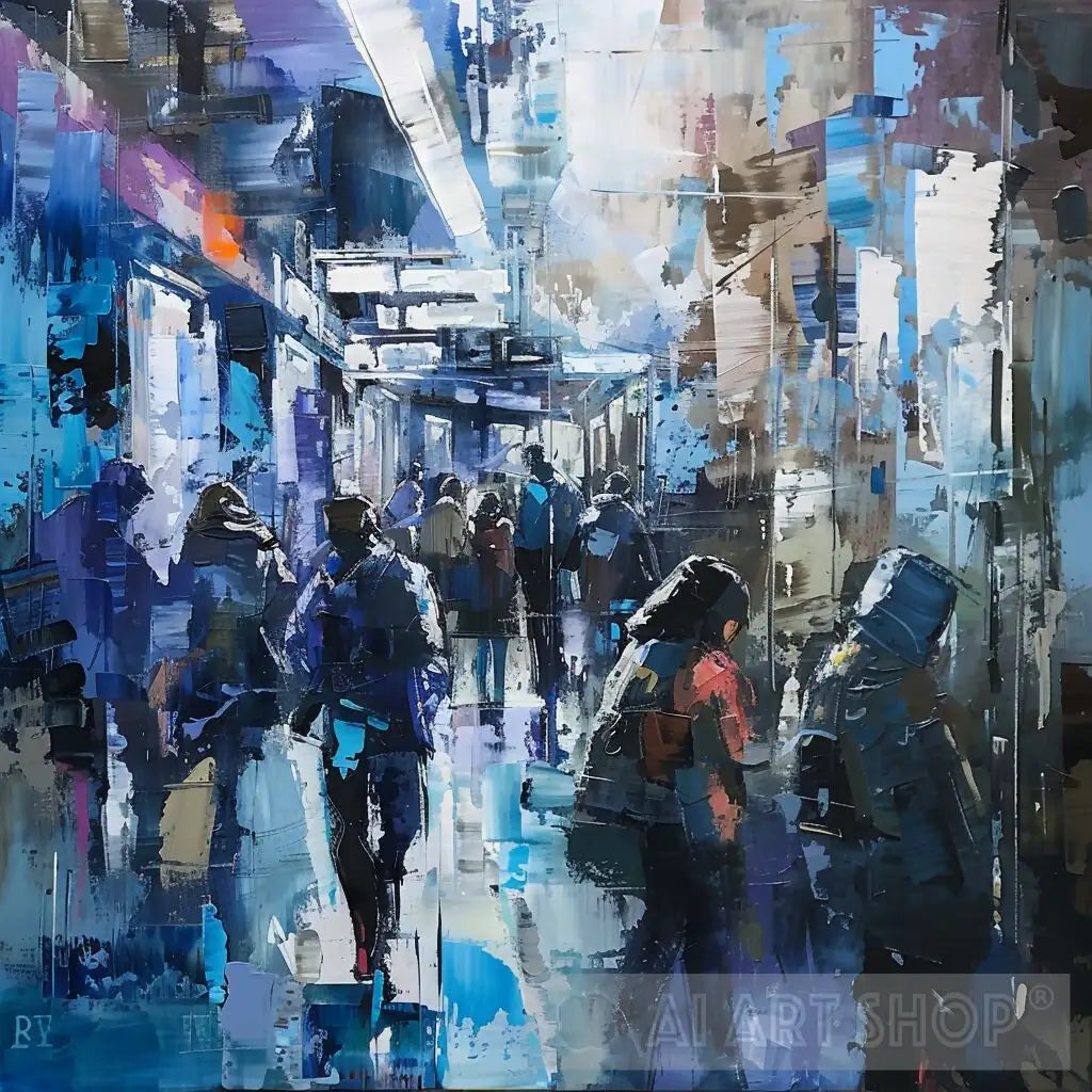 Dynamic Metro Station - Abstract Urban Art