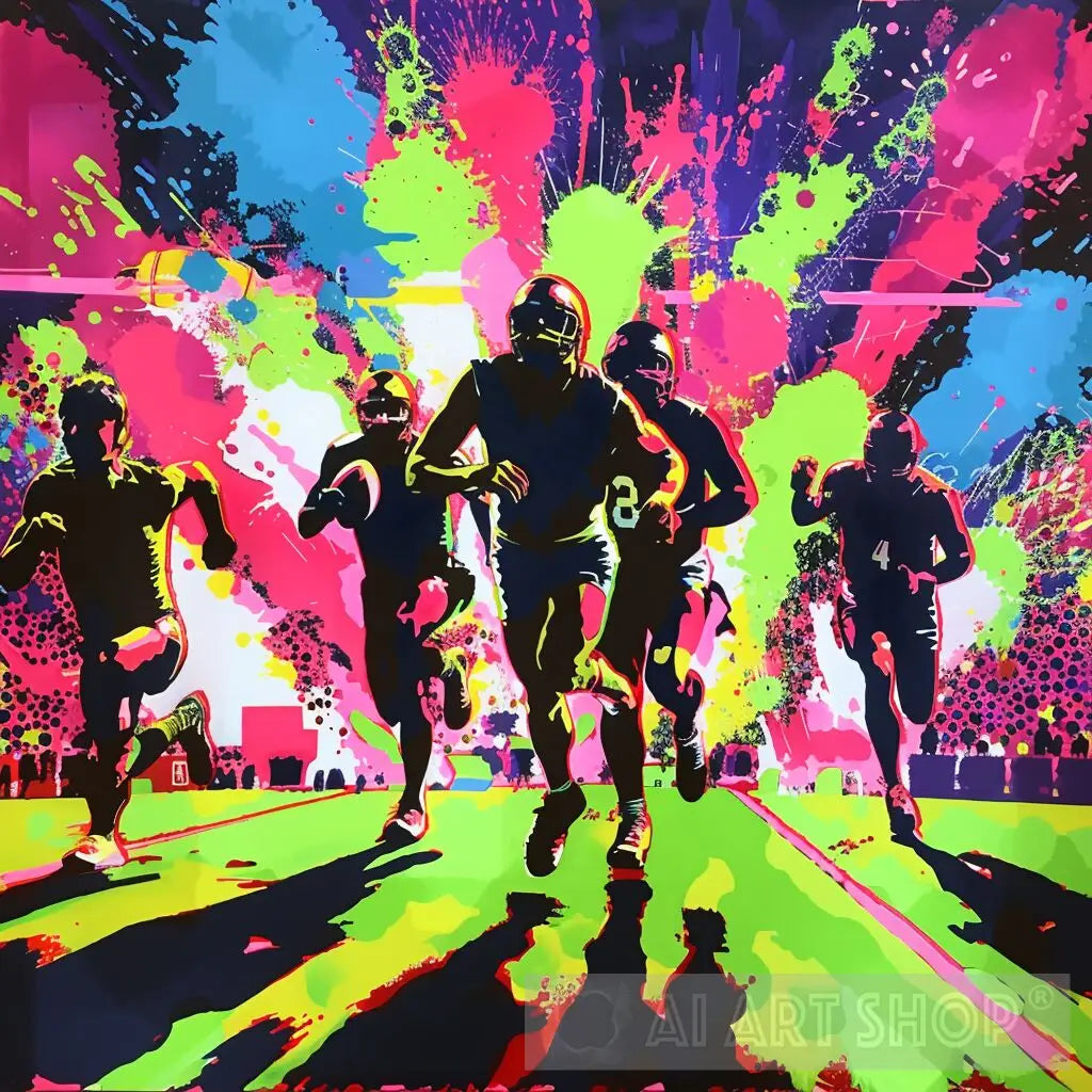 Dynamic Sports Event - Pop Art