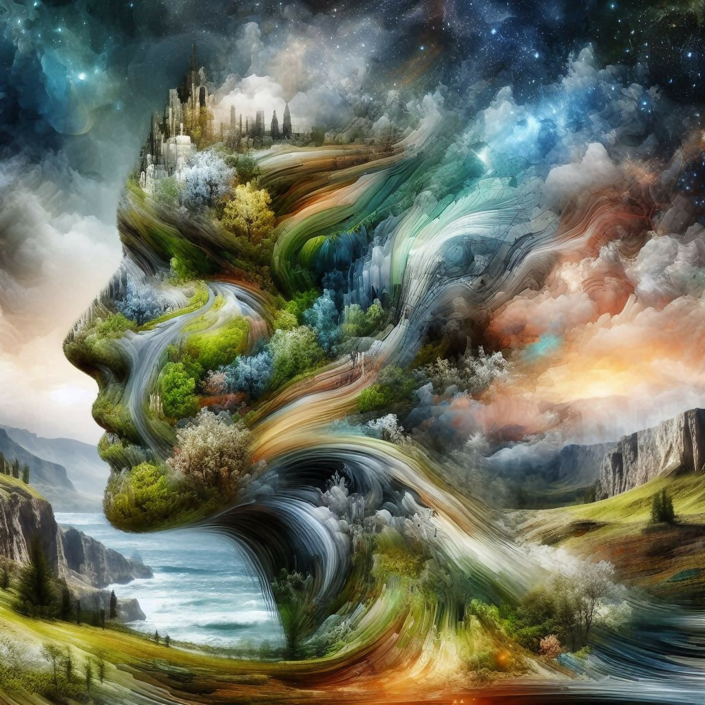 Digital surrealism face art