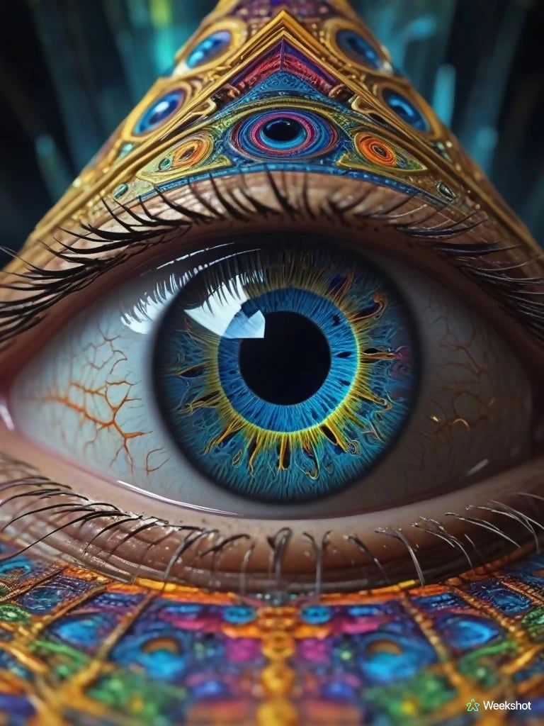 Psychedelic art Third eye Visionary art Sacred geometry Digital eye...