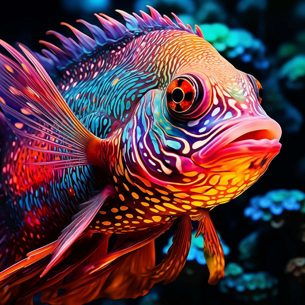 GAN‑Synthesized Coral Reef Fish Portrait