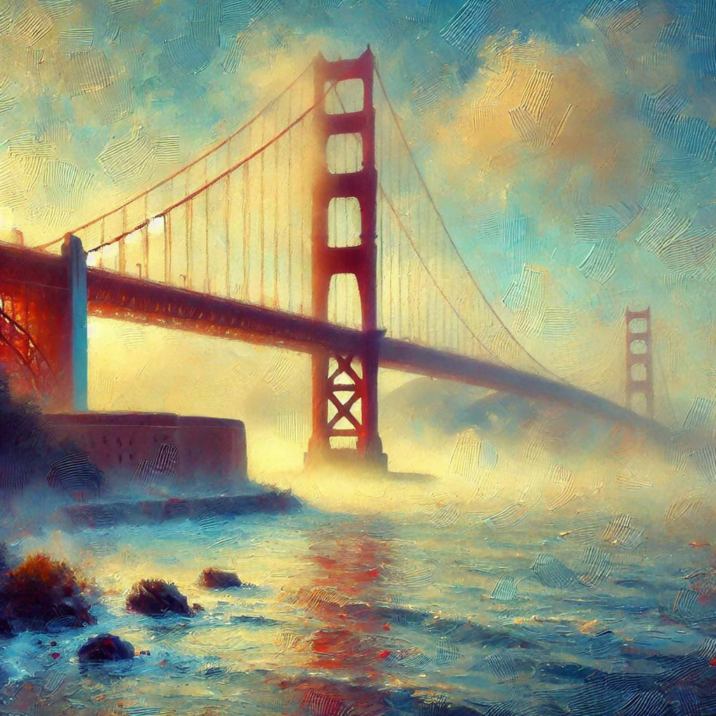 Enchanted Golden Gate - Ethereal Beauty and Mystical Atmosphere