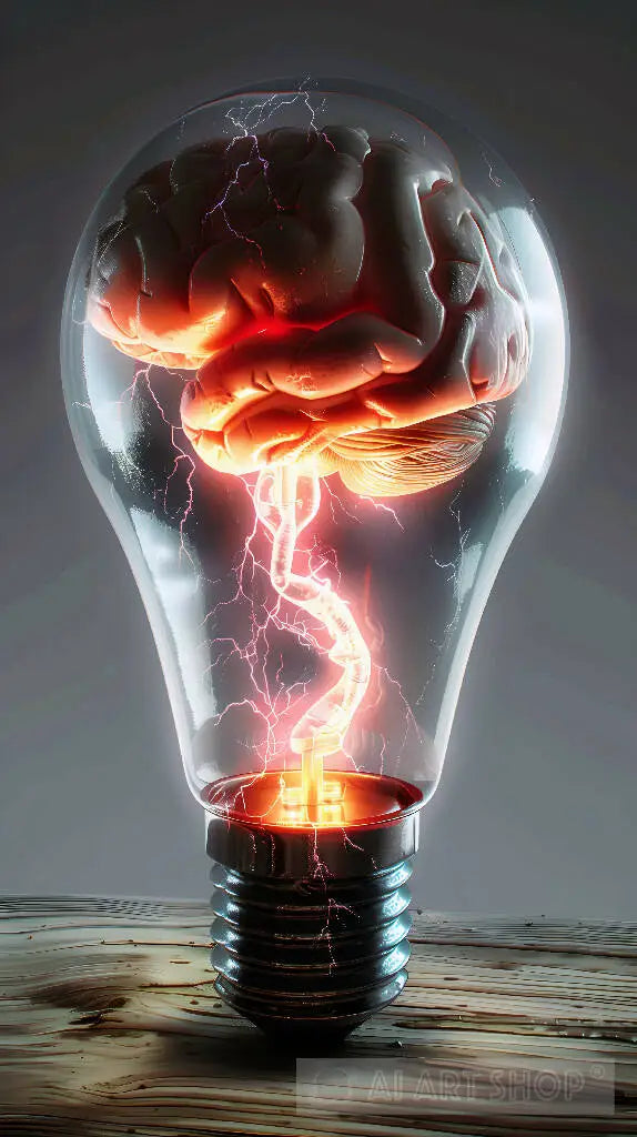 Electrified Brain Light Bulb - Ignite Your Creativity | Innovative ...