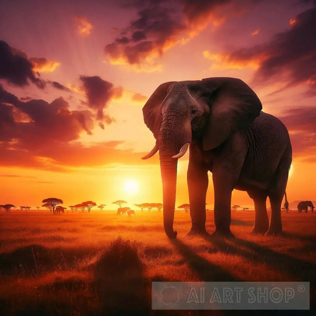 #elephant, #africa, #sunset, #animal, #zoo
