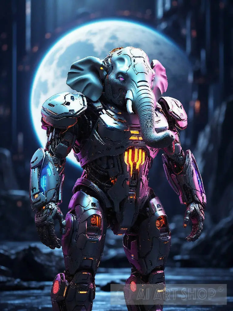 Elephant in cyborg body #2