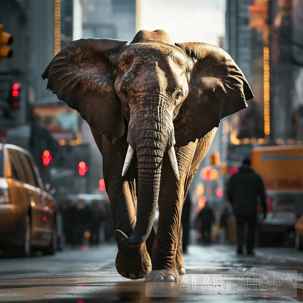 Fantastic, art ,of a Elephant in New York