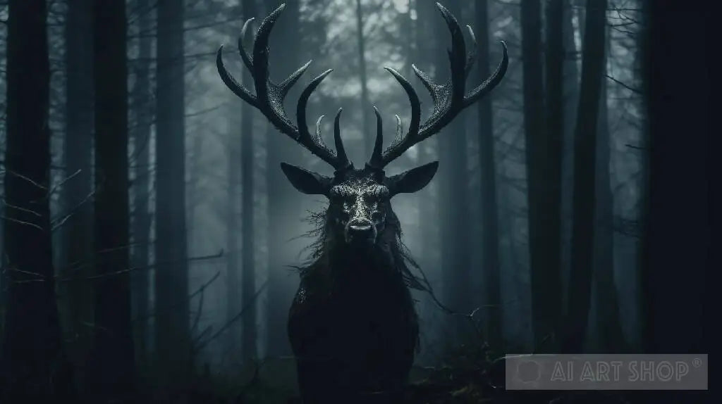 Elk, a.i. generated, digital artwork, studio addicted, artificial