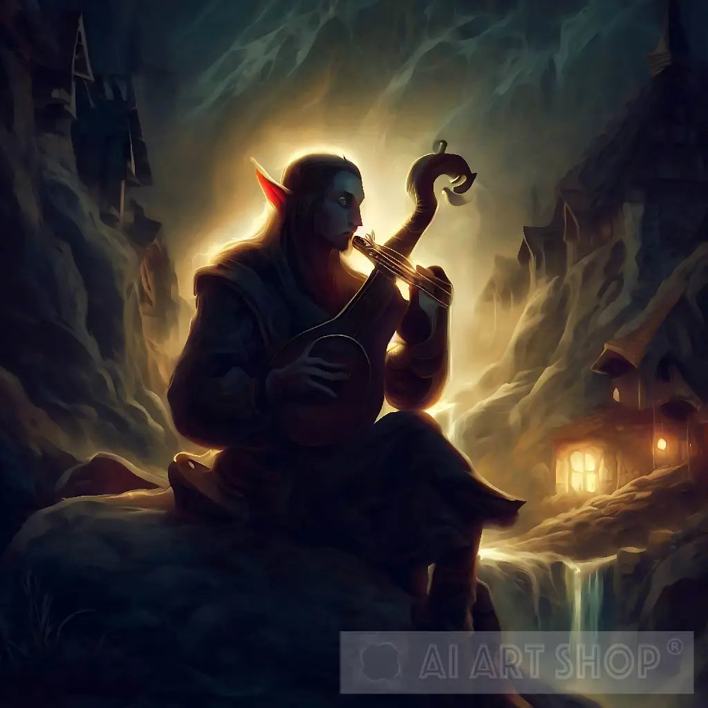 dark fantasy, fairycore, witchcore, landscape