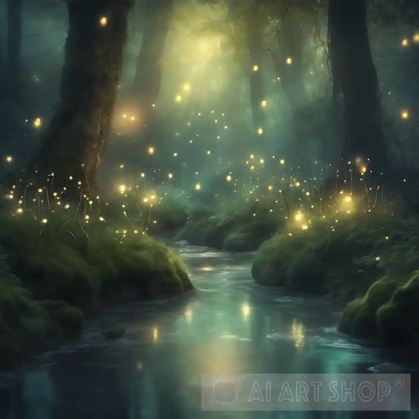 Enchanted forest with