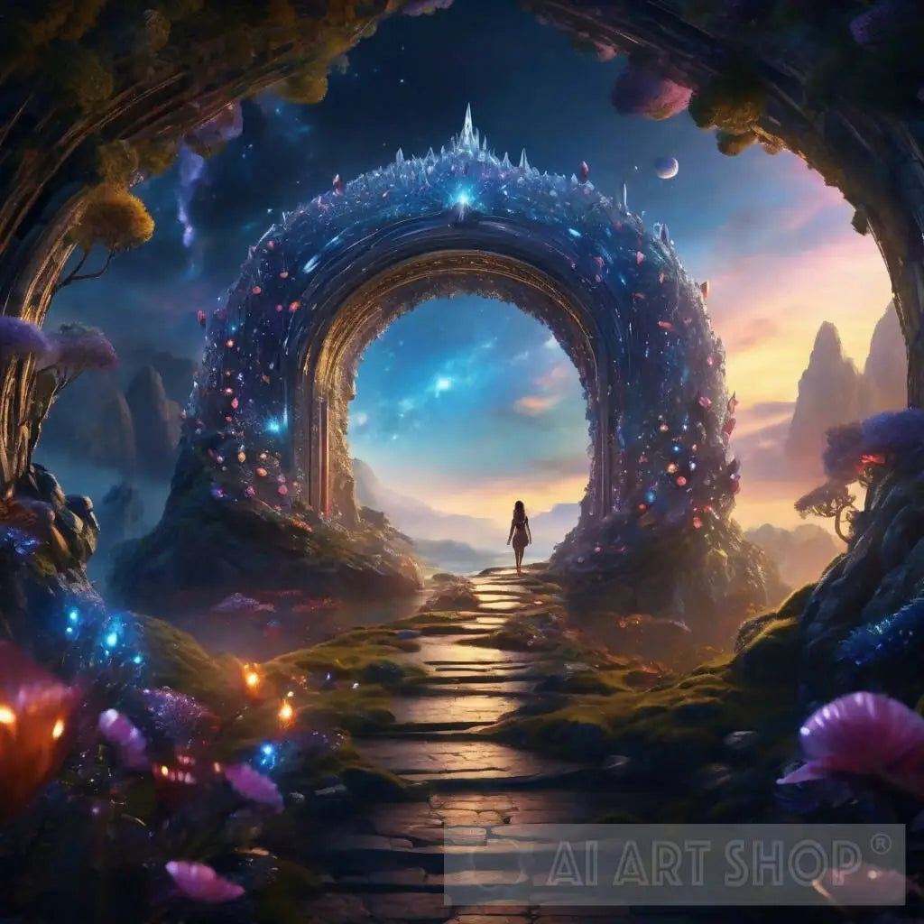 Enchanted Pathways - AI Art of Surreal Landscapes