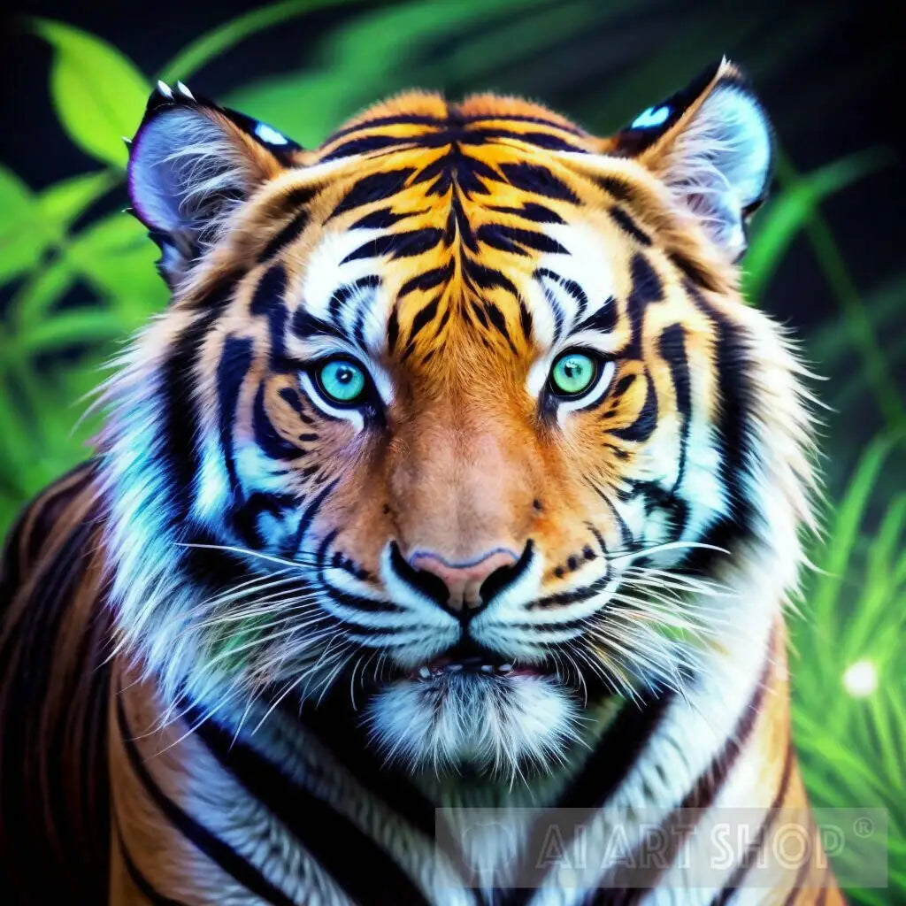 Enchanted tiger, feline, cat, beauty, jaguar, panther