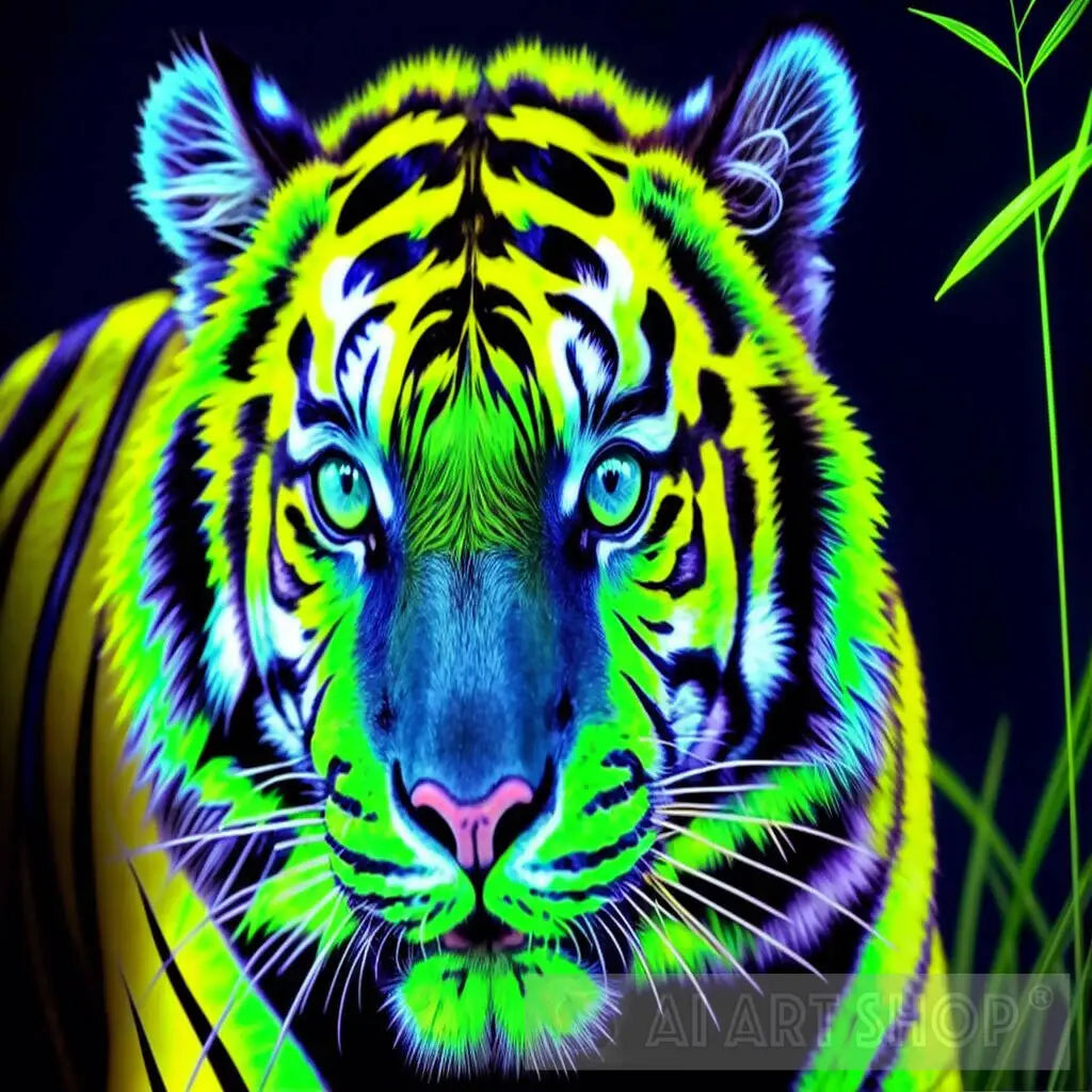 Enchanted tiger, feline, cat, beauty, jaguar, panther