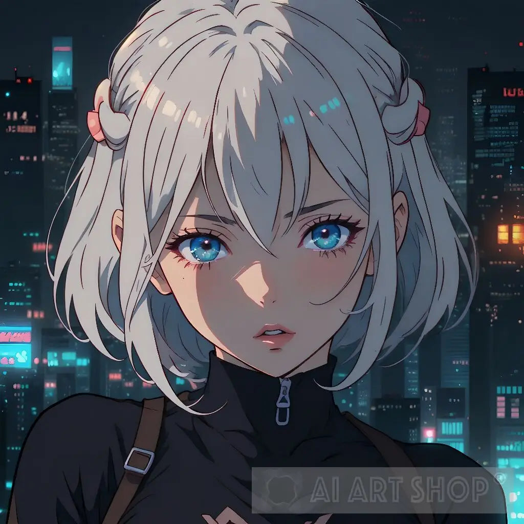 Enchanting Anime Art: Captivating Portraits of a Beautiful Girl