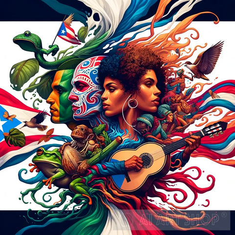 Island Mosaic Art Piece