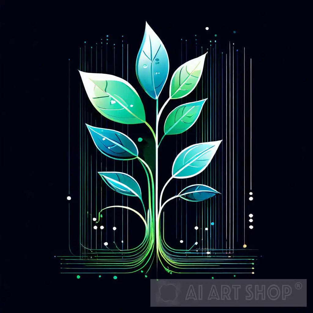 Ethereal Azure | AI Art Shop