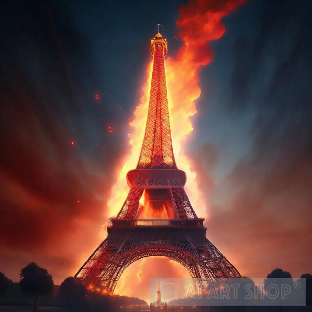 Evil Tower with fire